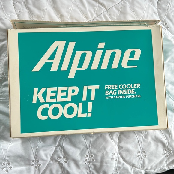 Other | Vintage Alpine Cigarette Soft Sided Coolerlunch Bag | Poshmark